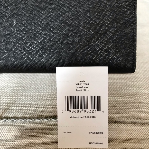 kate spade | Bags | Kate Spade Neda Black Leather Zip Wallet | Poshmark